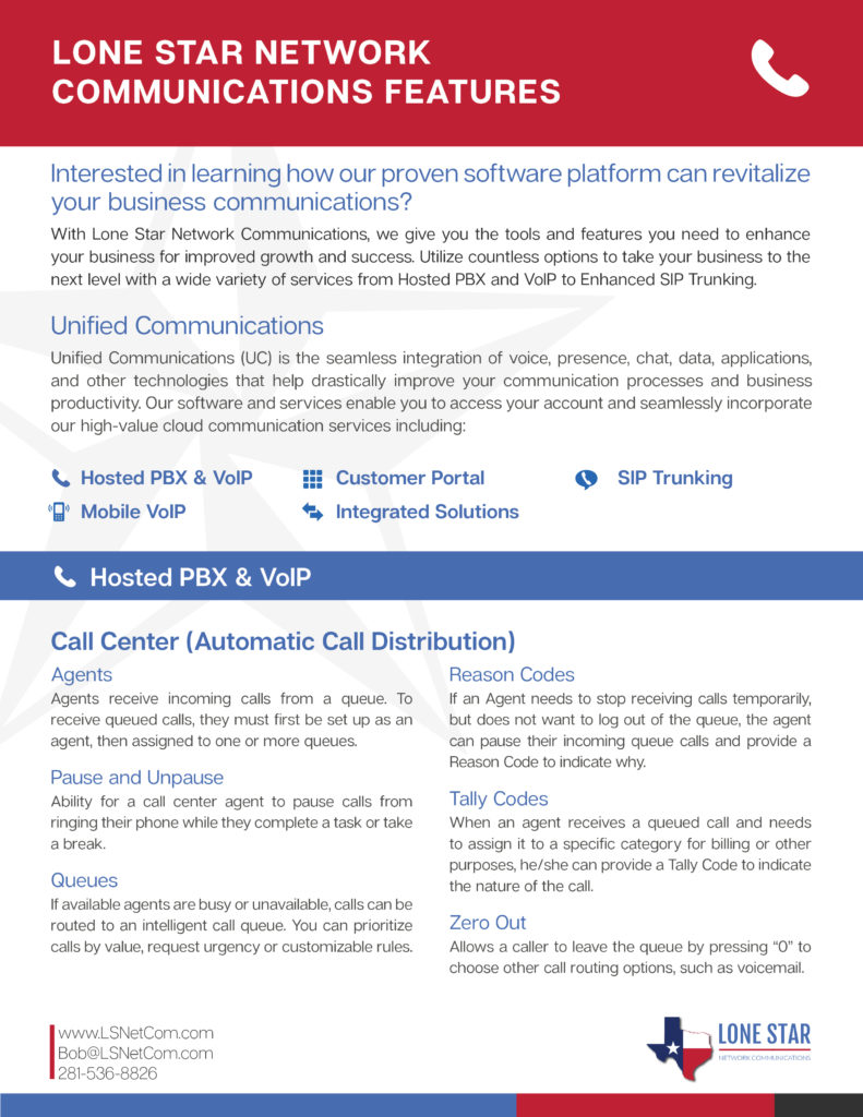 Downloadable Brochures - Network Communications
